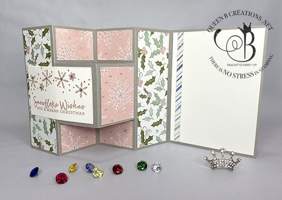 Tri Fold Shutter Card | Queen B Creations