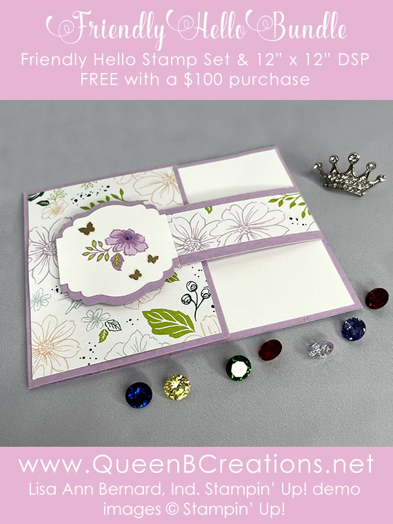 Friendly Hello Birthday Gift Card | Queen B Creations
