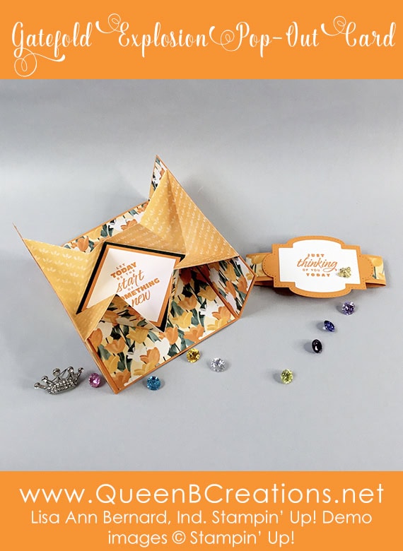 Gatefold Explosion Card | Queen B Creations