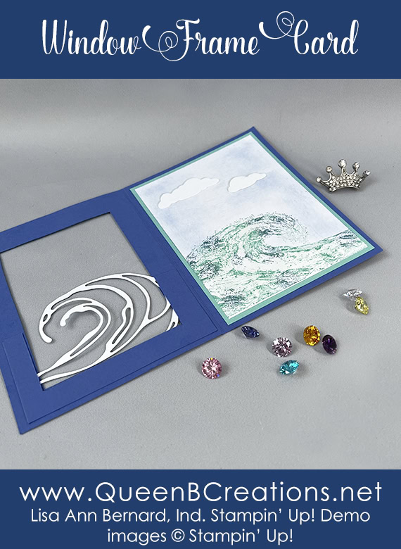 Peek-a-boo Window Frame Card | Queen B Creations