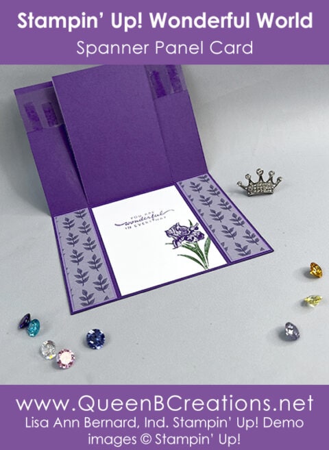 Wonderful World Spring Spanner Panel Card | Queen B Creations
