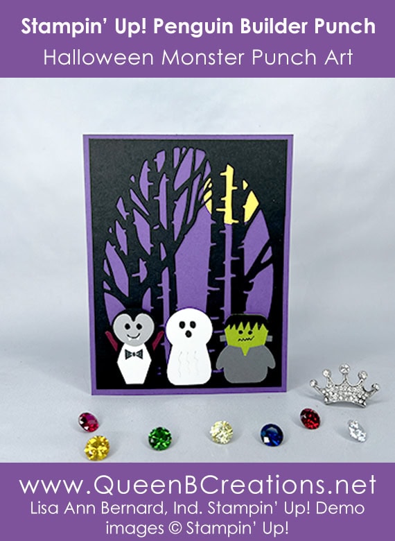 Happy Halloween Monsters Punch Art | Queen B Creations